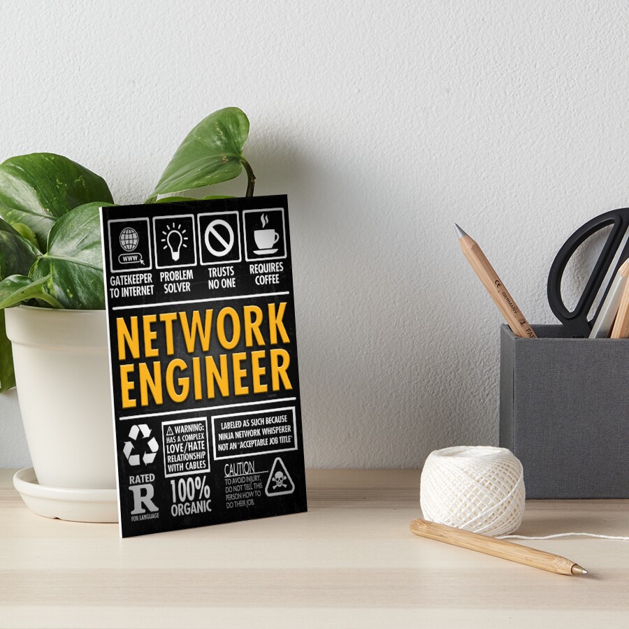 "Funny Network Engineer Gatekeeper to Internet Wall Art" Poster for ...