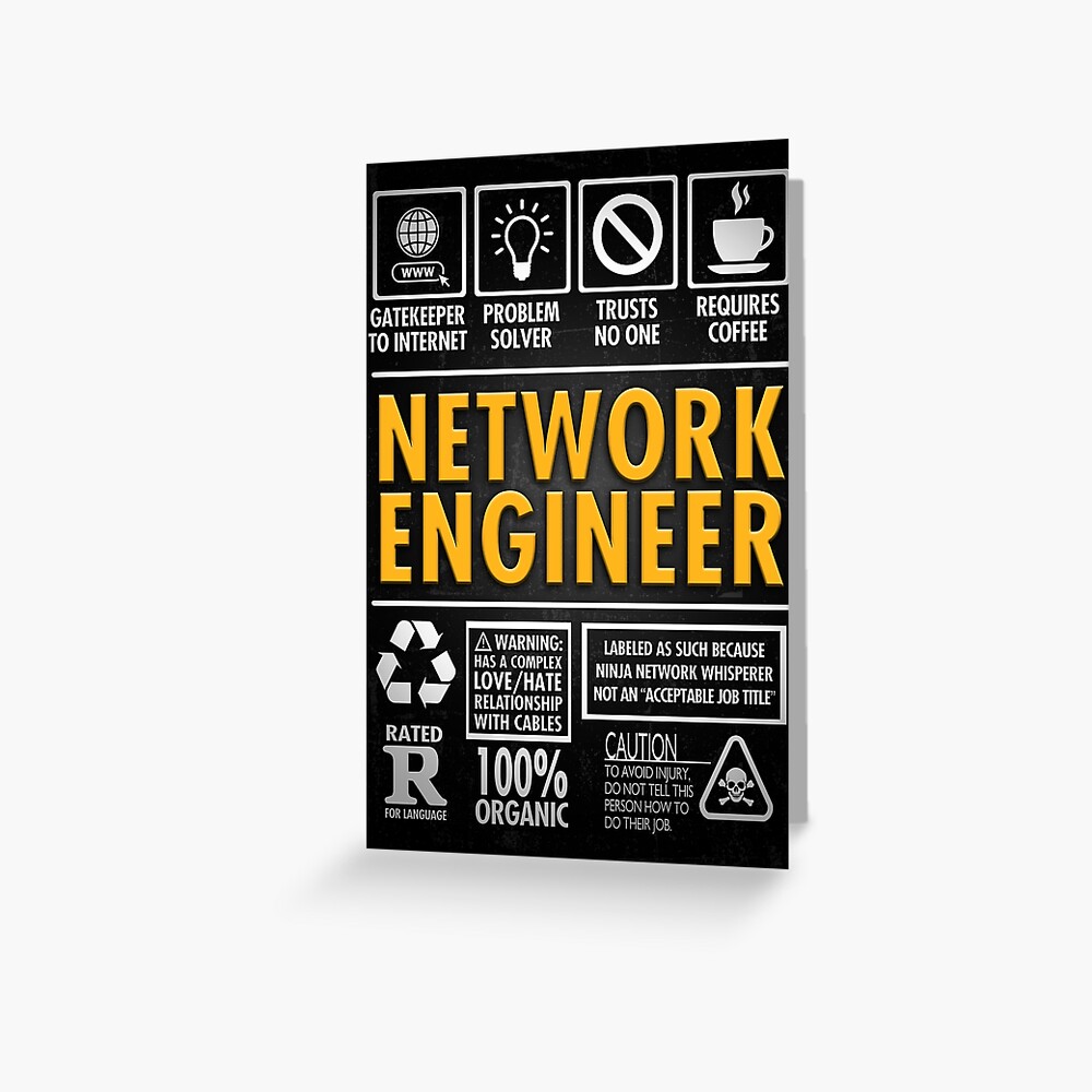 "Funny Network Engineer Gatekeeper to Internet Wall Art" Poster for ...