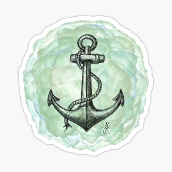 "anchor" Stickerundefined by judyswayofart | Redbubble