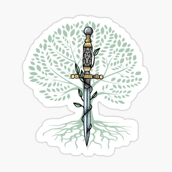 "The Elven Tree " Sticker for Sale by DPT-Designs | Redbubble