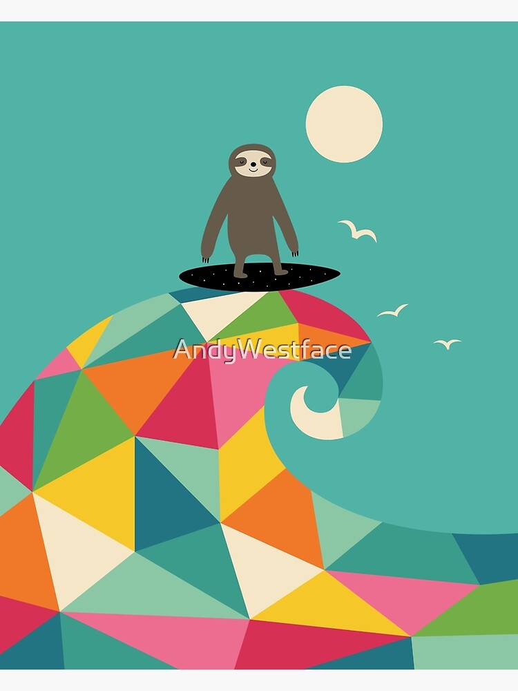 "Surfs Up" Poster for Sale by AndyWestface | Redbubble