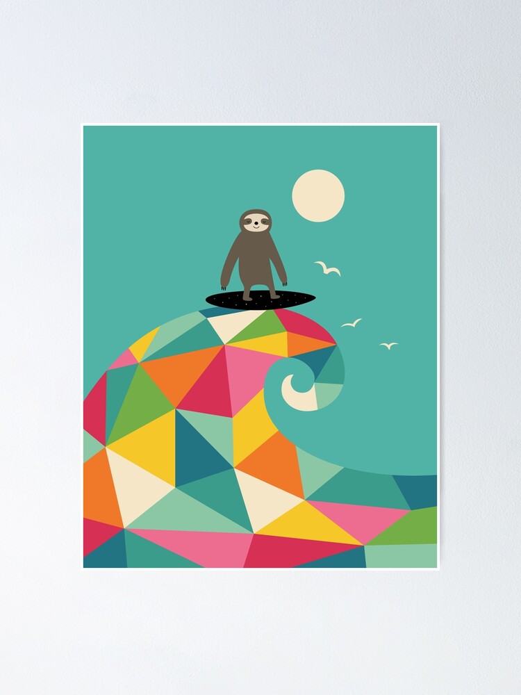 "Surfs Up" Poster for Sale by AndyWestface | Redbubble