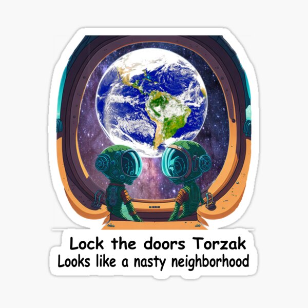 "Funny Aliens - "Lock the doors" by moxymermaid at BabeMonetArt ...