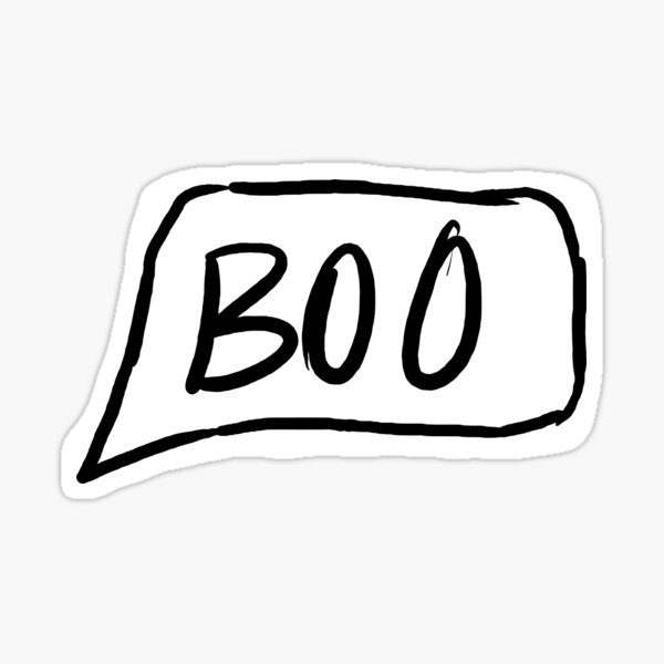 "Boo sticker" Sticker for Sale by ShadowShotz15 | Redbubble