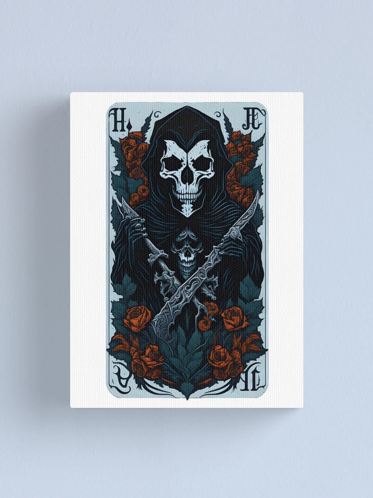 Grim Reaper With Playing Cards