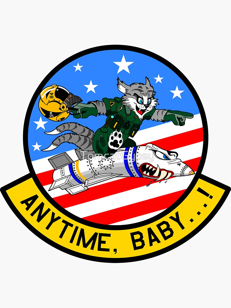 "F-14 Tomcat - Anytime... Baby! AIM-54 Phoenix - Clean Style" Sticker ...