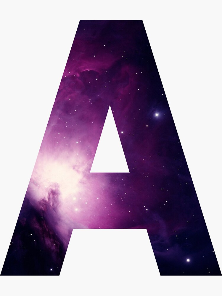 "Galaxy Letter Design A" Sticker for Sale by iNeedLetters | Redbubble