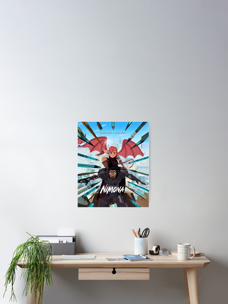 "nimona" Poster for Sale by Wahbil Art | Redbubble