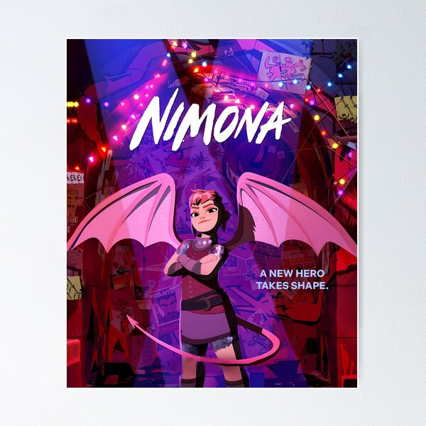 "nimona" Poster for Sale by Wahbil Art | Redbubble