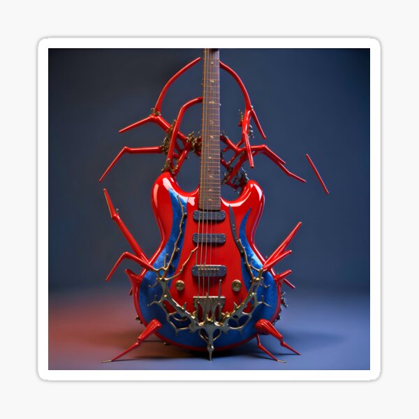 "Spiderman Guitar #hobiebrown #punk #spider " Sticker for Sale by Propc ...