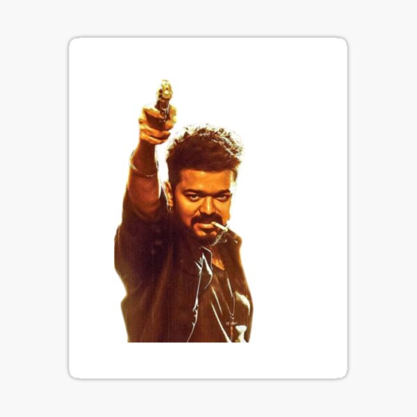 "Leo Thalapathy Vijay" Sticker by Visvalingam Kumaran | Redbubble