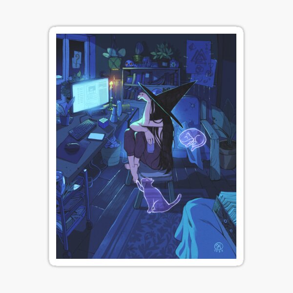 " Night Shift" Sticker for Sale by SimzArt | Redbubble