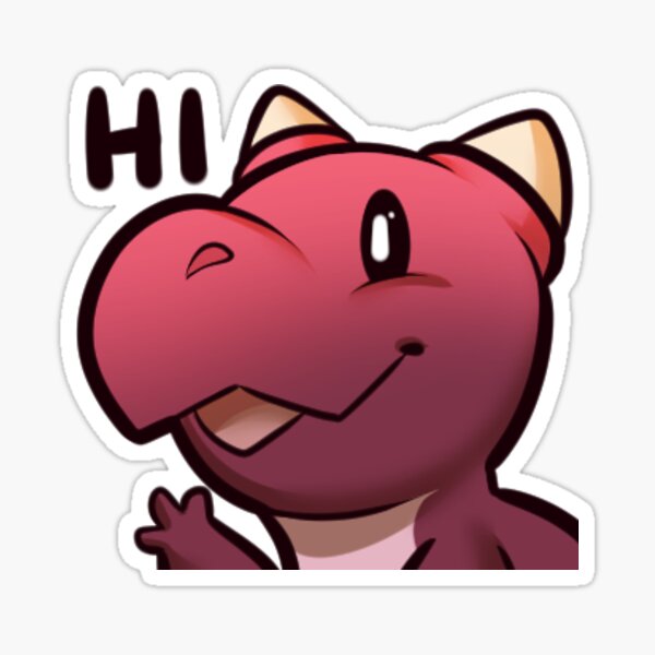 "Chonky HI" Sticker for Sale by NikkiArtzStudio | Redbubble