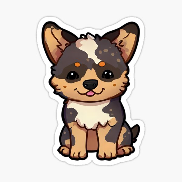 "Chibi Australian Cattle Dog" Sticker for Sale by City0fDreams | Redbubble