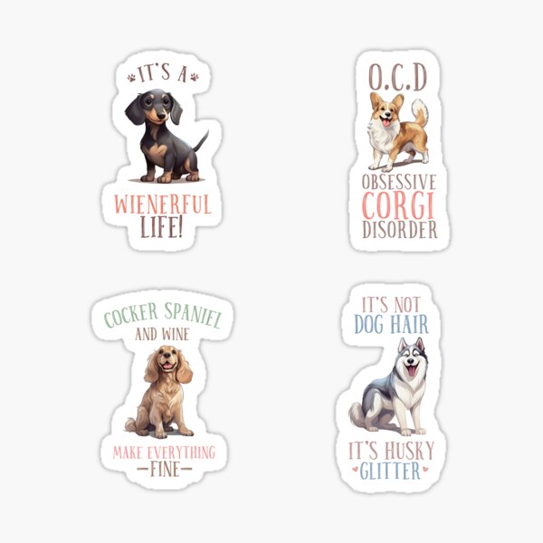 "Funny, Dog Breed sayings, quotes, puns, Huskie, Corgie, Weiner, Cocker ...