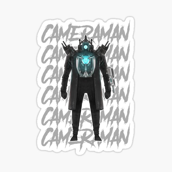 "CAMERAMAN SKIBIDI TOILET" Sticker for Sale by DrawForFunYt | Redbubble