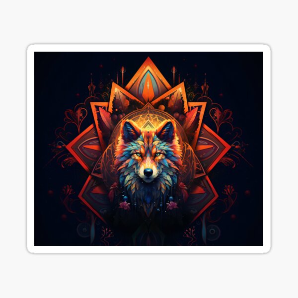 "Wolf Design Lone Wolf" Sticker for Sale by solrevolver | Redbubble