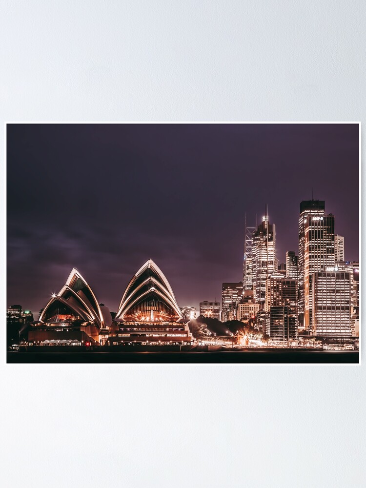 "Purple Haze - Sydney Opera House" Poster by Hidn20 | Redbubble