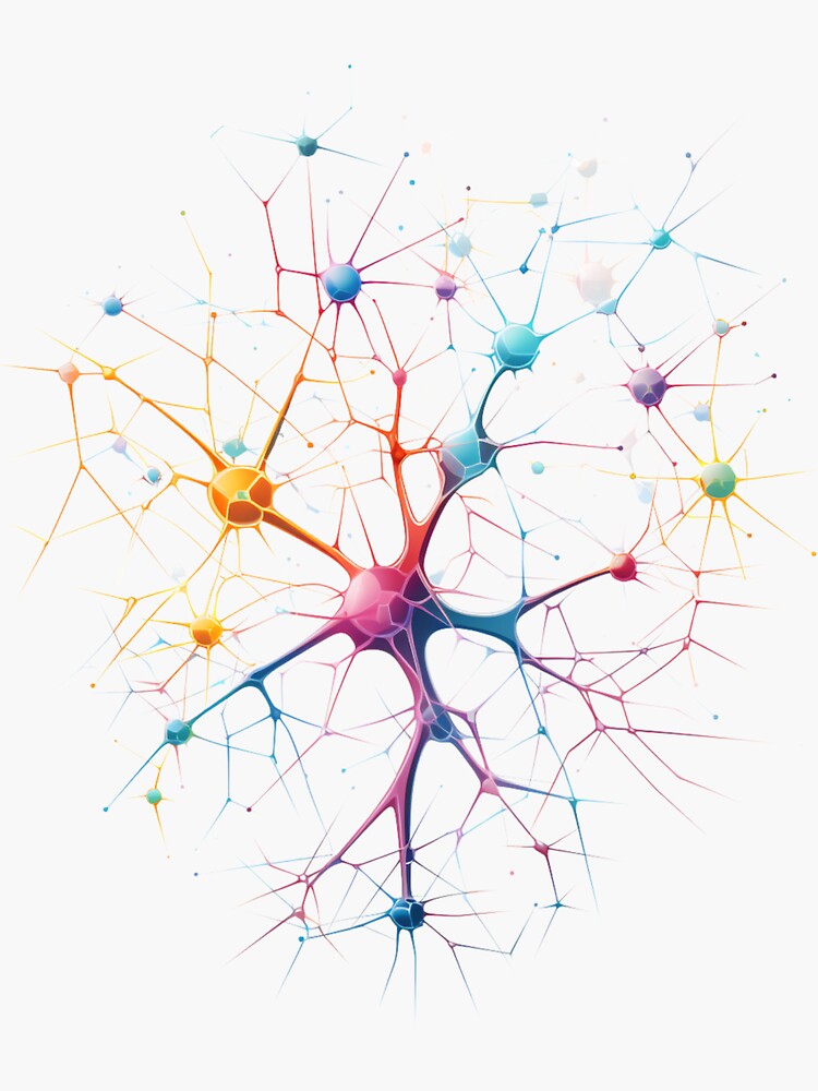 "Neural Network Graphic" Sticker for Sale by apollolabsmerch | Redbubble