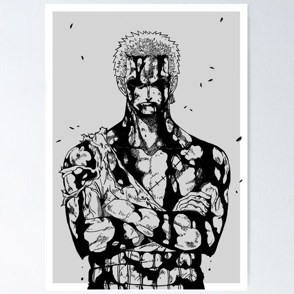 "Roronoa Zoro" Poster by ArtGinko | Redbubble