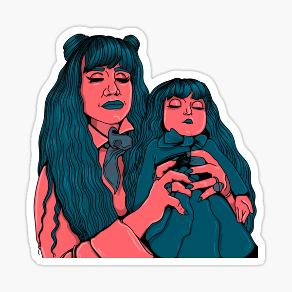 "Nadja and Doll Nadja" Sticker for Sale by Eyeballkid- | Redbubble
