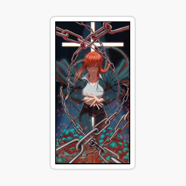 "Makima" Sticker for Sale by Sajiiii | Redbubble