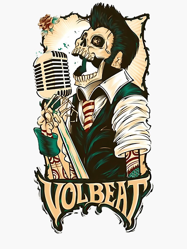 "volbeat - new logo" Sticker for Sale by ClothesArtAzema | Redbubble