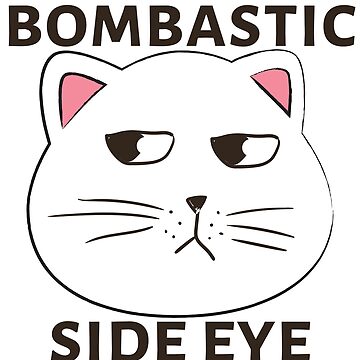 "The Bombastic Side Eye Cat" Sticker for Sale by SaaStudios | Redbubble
