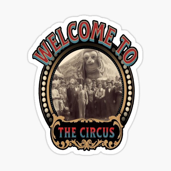 "vintage circus poster" Sticker for Sale by DocPakka | Redbubble