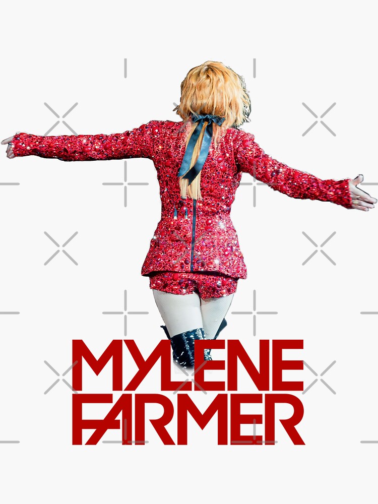 "Mylène Farmer Nevermore font Nevermore concert 2023" Sticker for Sale ...