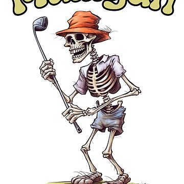 "Golf Funny Golfing Skeleton - Funny Golf Humour" Sticker for Sale by ...