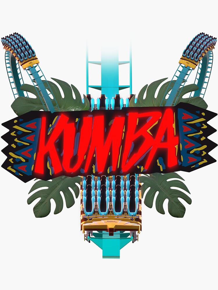 "Kumba Rollercoaster 3D logo" Sticker for Sale by Mikevthrilltees ...