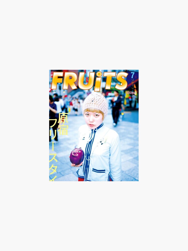"FRUiTS Magazine Cover Sticker~" Sticker for Sale by babyfangs | Redbubble