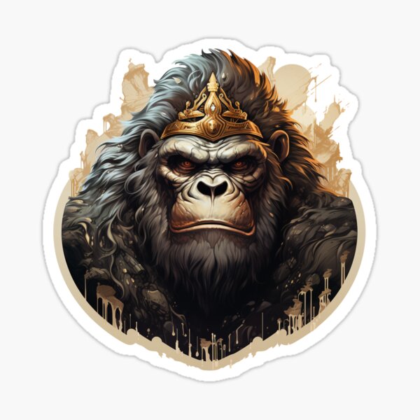 "King Kong" Sticker for Sale by izzikliza | Redbubble
