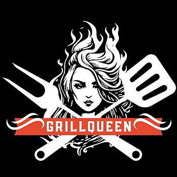 "BBQ queen" Stickerundefined by badbug | Redbubble