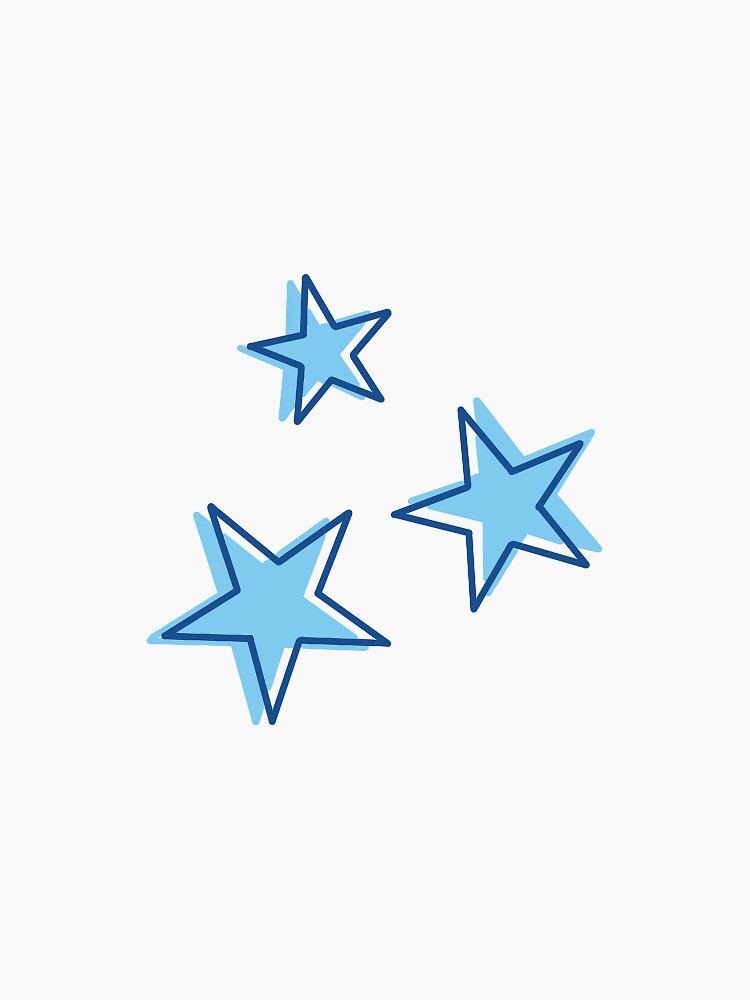 "Blue Star Sticker " Sticker for Sale by vogueeee | Redbubble