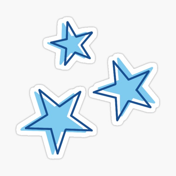 "Blue Star Sticker " Sticker for Sale by vogueeee | Redbubble