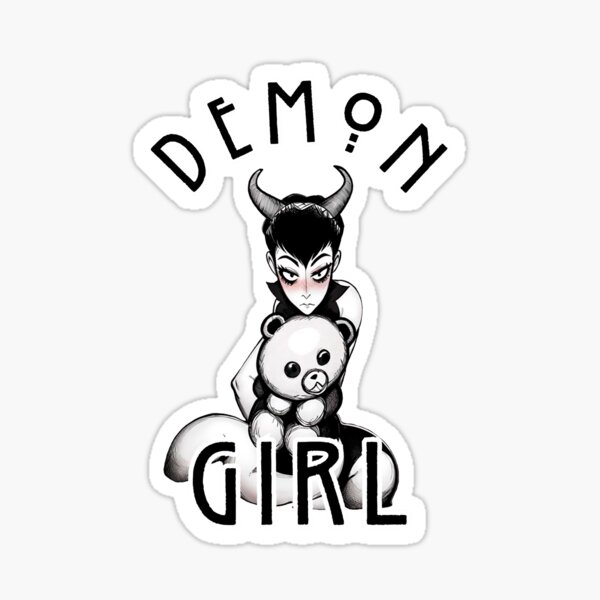 "Demon girl" Sticker by ArteStik | Redbubble