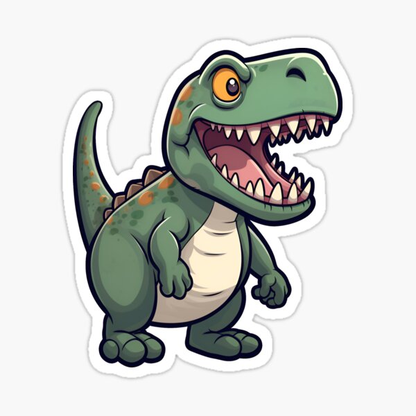 "Roaring T Rex " Sticker for Sale by Der-Chef | Redbubble