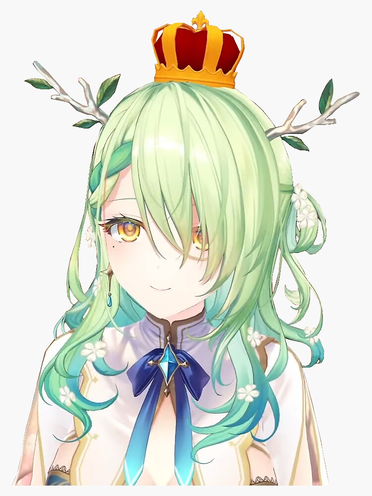 "3D Ceres Fauna with Crown - Hololive Sticker" Sticker for Sale by ...