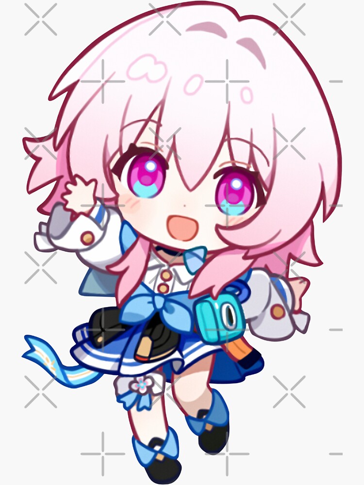 "March 7th | Honkai: Star Rail Sticker "Wave"" Sticker for Sale by ...