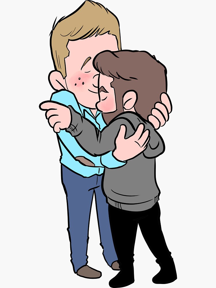 "Robron Hug 1 " Sticker by scrapyardbfs | Redbubble