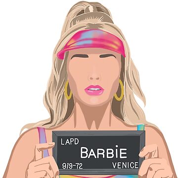 "Barbie keeps getting in prison inspired movie 2023" Sticker for Sale ...