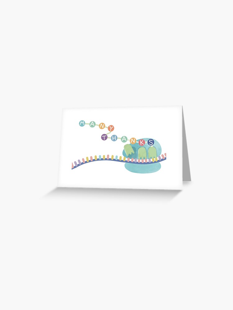 "Molecular Biology Thank You" Greeting Card for Sale by TrailMixArt ...