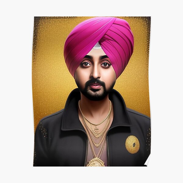 "Diljit Dosanjh" Poster for Sale by Roxburylane | Redbubble