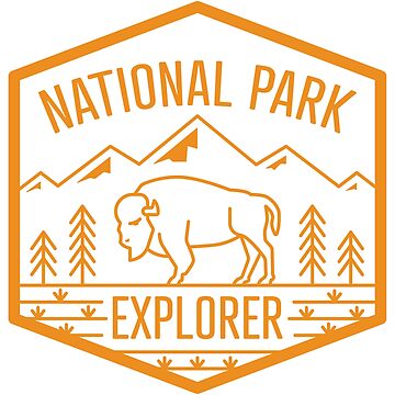"National Park Explorer " Sticker for Sale by CuriositeesInc | Redbubble
