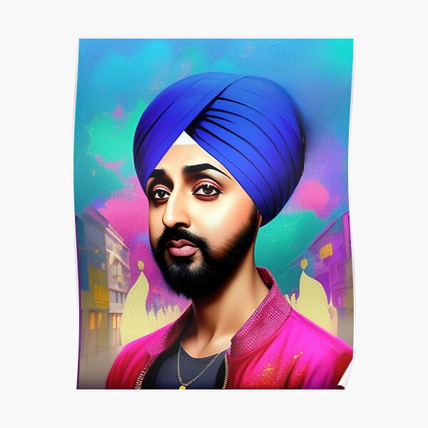 "Diljit Dosanjh " Poster for Sale by Roxburylane | Redbubble