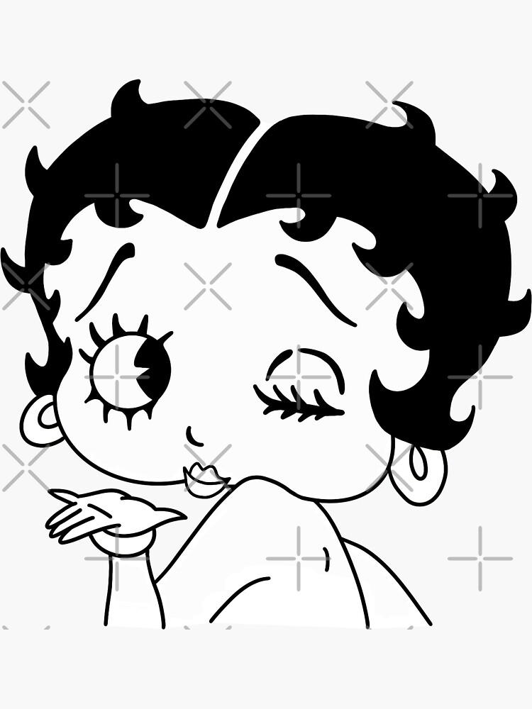 Betty Boop Sticker For Sale By Taylormendez Redbubble
