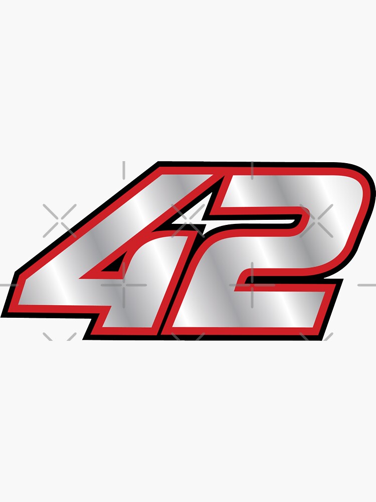"Alex Rins Number 42" Sticker for Sale by MotoGPHub | Redbubble