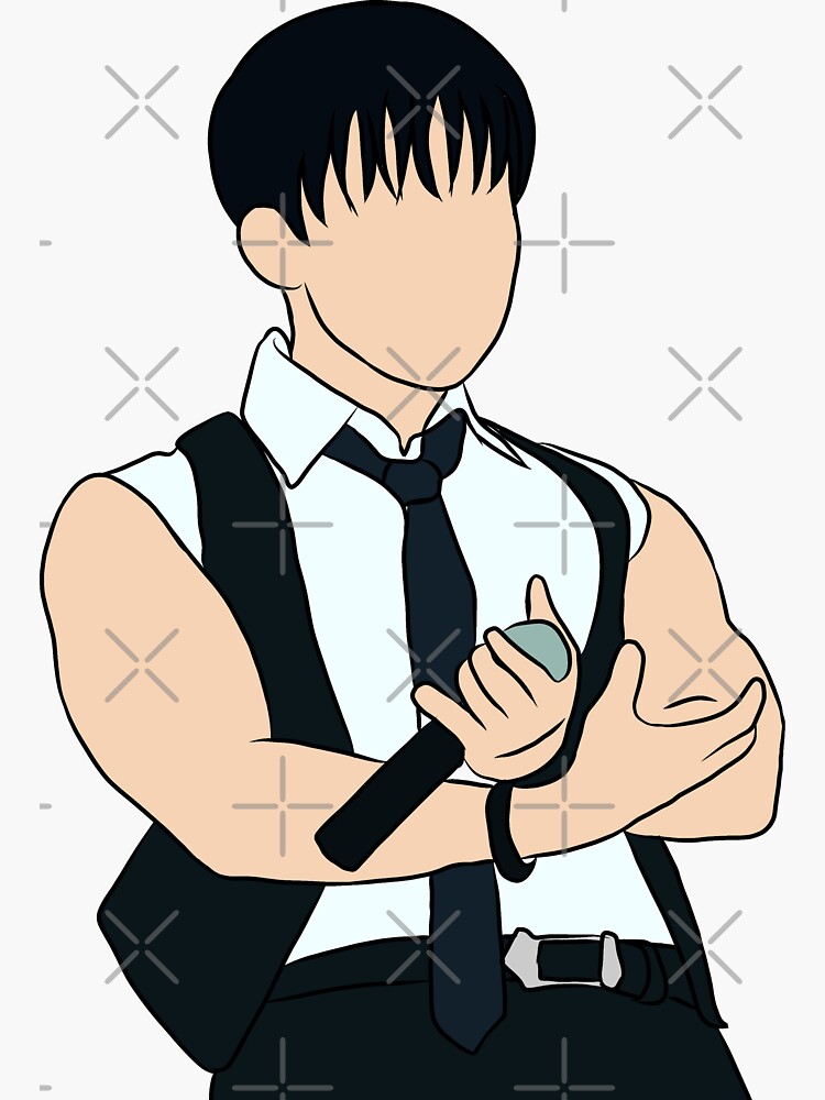 "stray kids Changbin fan art illustration " Sticker for Sale by ...